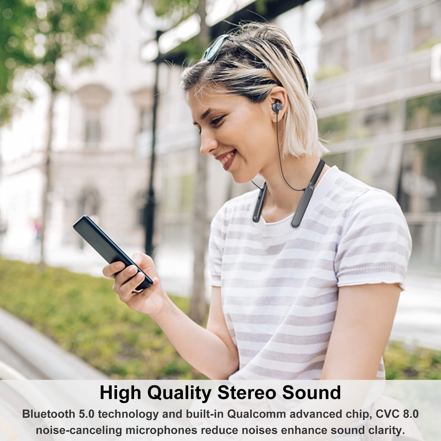 BANIGIPA Bluetooth Headphones for TV Watching w/FastStream 40ms Low Latency, 16 Hrs Playtime Wireless Earbuds Earphones with Mic, Light & Comfortable, Compatible w/Bluetooth Transmitter Cell Phones