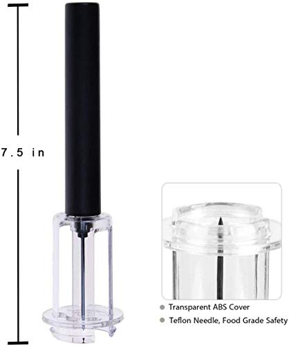 Simple Wine Opener with Foil Cutter, Air Pressure Pump Wine Bottle Opener, Easy Cork Remover Corkscrew, Gifts to Wine Lovers