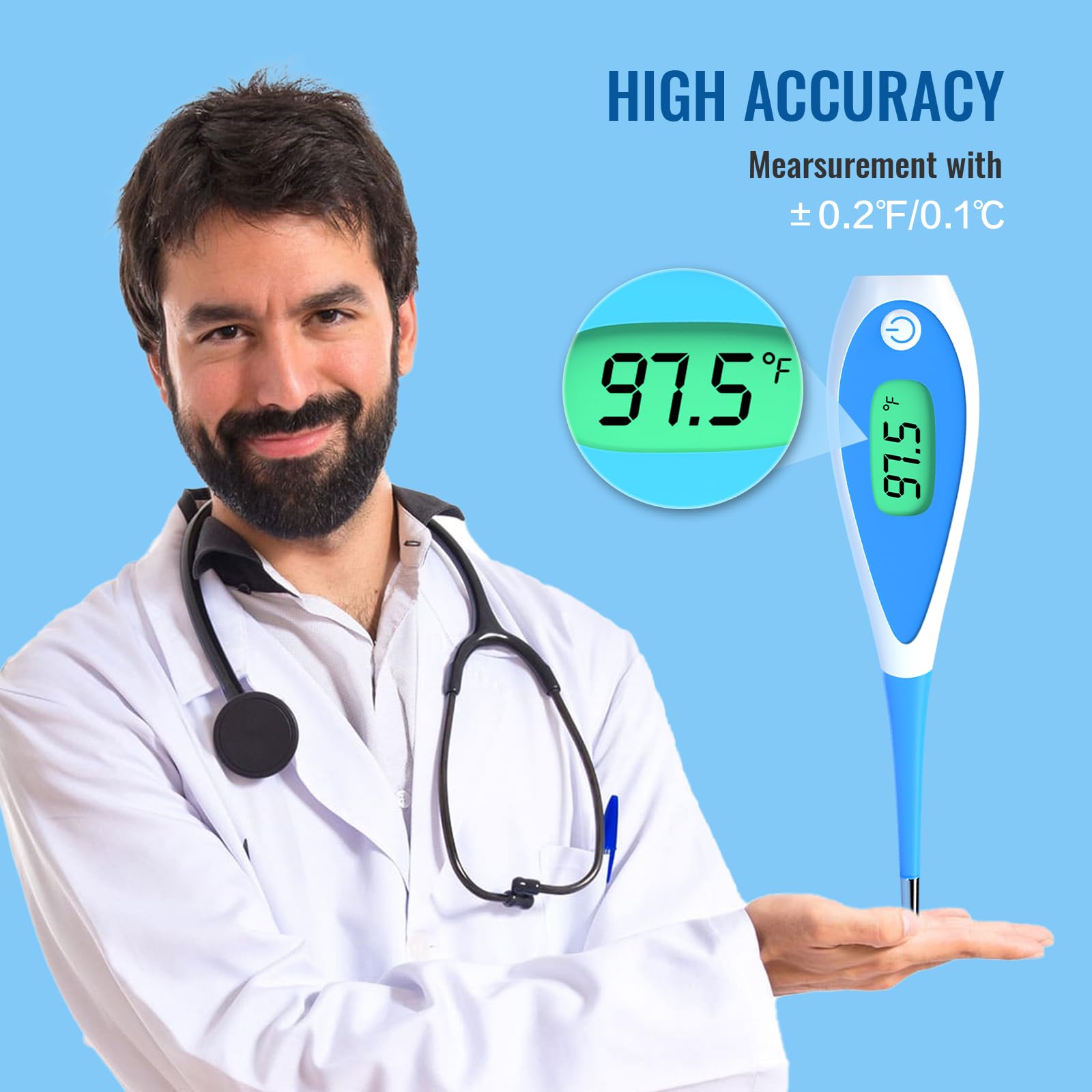 Bundle of Digital Thermometers, Thermometer for Fever