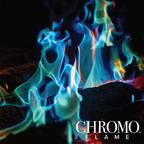CHROMO FLAME Fire Color Changing Packets for Fire Pit, Campfire, Bonfire, Outdoor Fireplace | Mystic, Rainbow, Magic, Colorful Flames | 10 oz Total, 5-2 oz Jumbo Packets