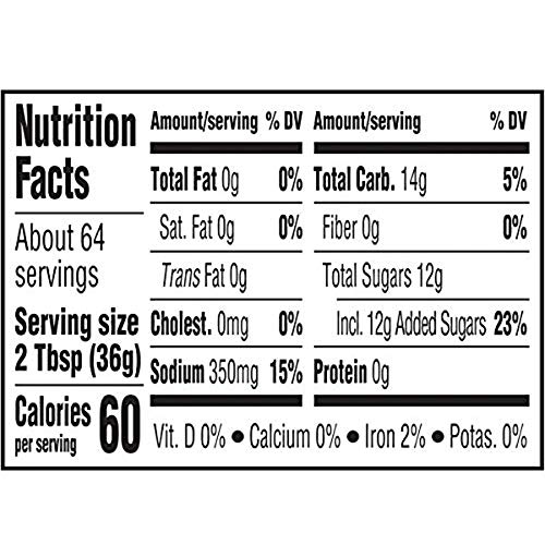 Kraft Hickory Smoke Slow-Simmered Barbecue Sauce, 17.5 oz Bottle