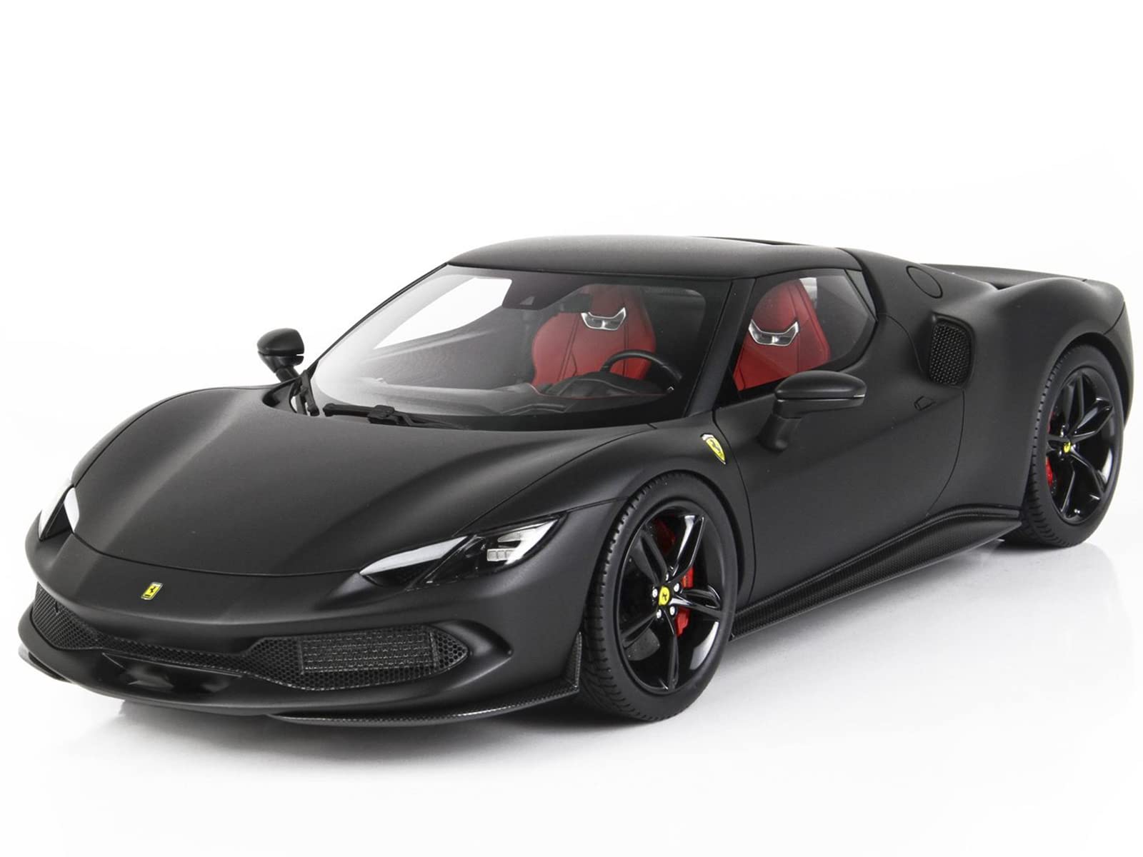 BBR 296 GTB Matt Black with Display CASE Limited Edition to 20 Pieces Worldwide 1/18 Model Car P18210 MB1