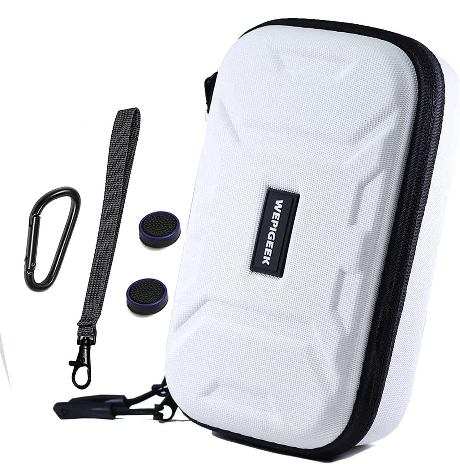 Case for Backbone/Razer Kishi V2 Mobile Controller,Portable Travel All Protective,Hard Messenger Carrying Bag, Strong Strap,Soft Lining,with Pockets for Accessories-White