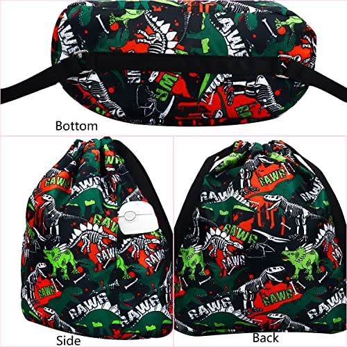 Drawstring Backpack for Kids - Girls Dance Bag,Sport Gym Beach Swim Travel Daypack With Two Water Bottle Holder