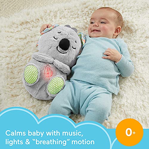 Fisher-Price Sound Machine Soothe 'n Snuggle Koala Plush Baby Toy with Rhythmic Motion and Customizable Lights Music & Timers