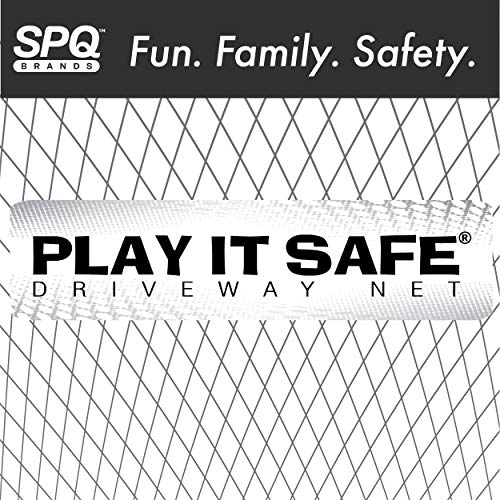 Play It Safe Driveway Net, Orange β Removable Safety Netting, Fits Driveways up to 25β Wide, Kid Safe Barrier Net with Bright Orange Color for High Visibility, RPDN26