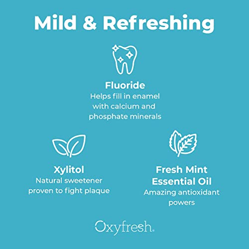 Oxyfresh Cavity Protection Fluoride Mouthwash – Anticavity Mouthwash for Sensitive Teeth – Non-Staining, Alcohol Free – Lasting Fresh Breath. 16 oz.