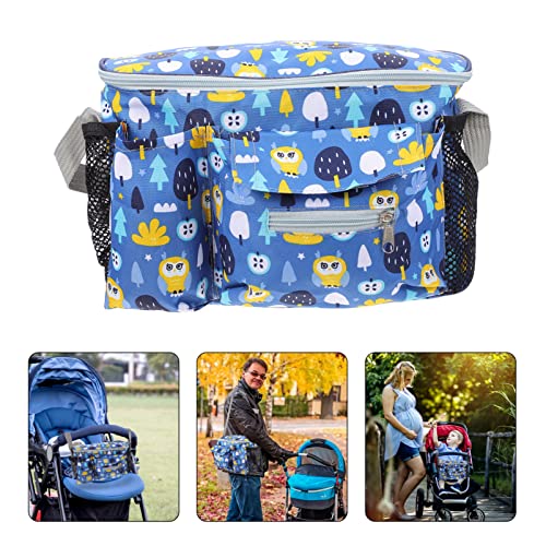 Kisangel Stroller Cartoon Pattern Mummy Infants Owl Holders Storage Attachments Straps Ster Nursery Universal Bag Newborns Diaper Organizer Caddy Baby Nappy Cradle Container Pouch