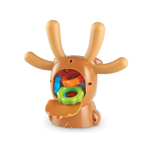 Learning Resources Max the Fine Motor Moose - 13 Pieces, Ages 2+ Toddler Learning Toys, Fine Motor Toy for Toddlers, Preschool Toys