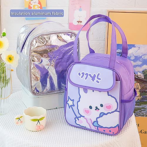 ๐๐ฎ๐๐ฎ๐ถ๐ถ ๐๐๐ป๐ฐ๐ต ๐๐ฎ๐ด for Girls Cute Lunch Box Bag Insulated Bag Reusable Tote Bag for Hot or Cold Work, Picnic, Travel