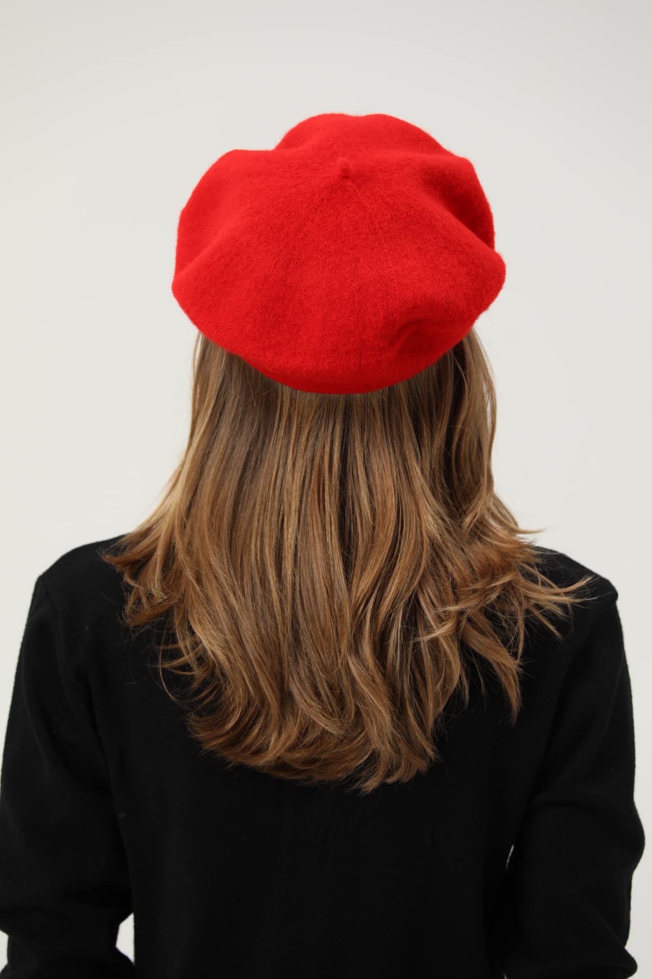 BEYLRZID French Beret-Classic Wool Beret Solid Color Womens Beret Cap Hat