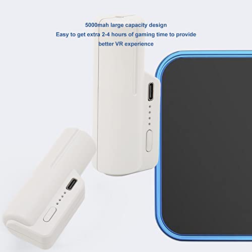 Battery Pack for Oculus Quest 2,5000mAh Head Strap Battery Pack Compatible with Quest 2,Portable Lightweight VR Extend Power Accessories