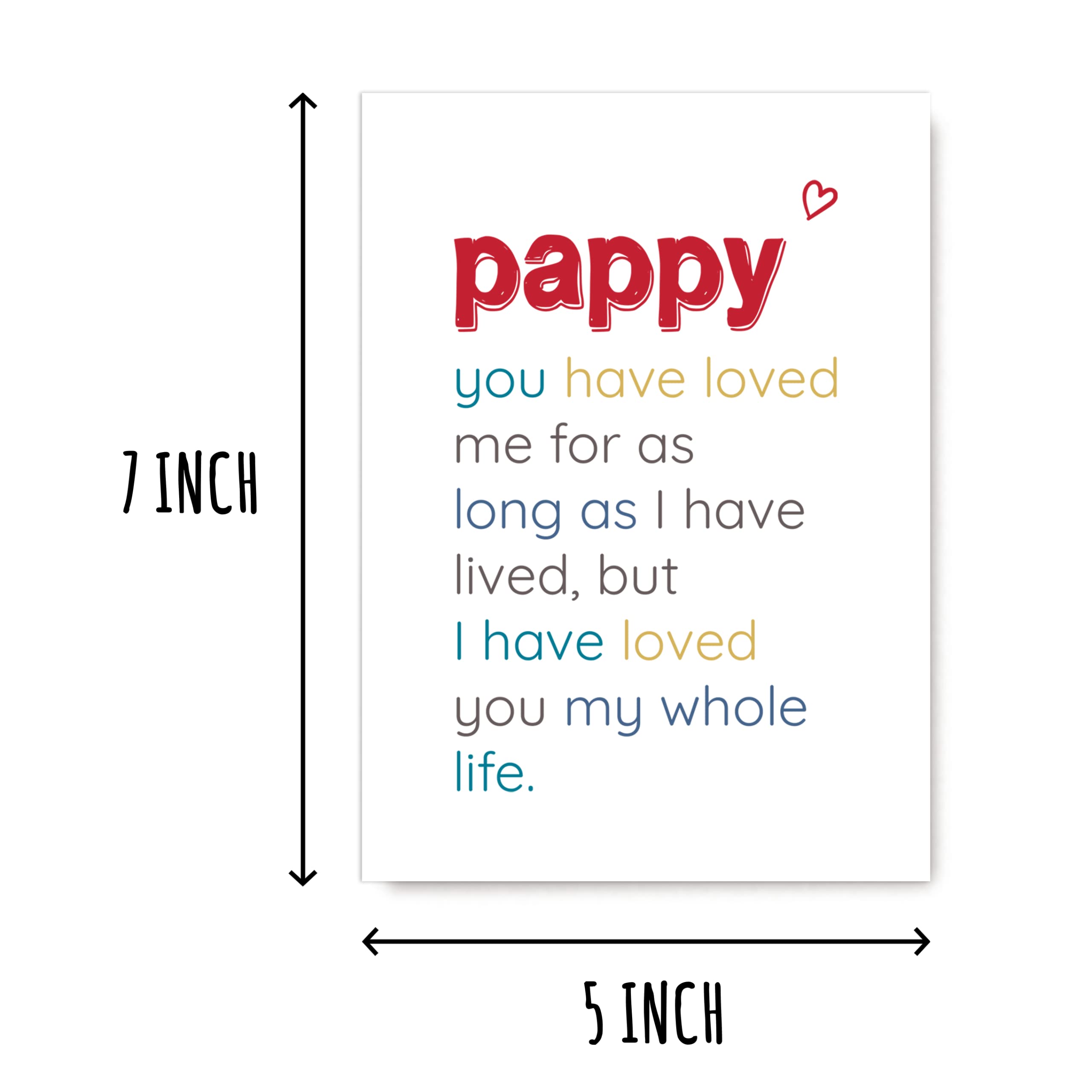 Pappy You Have Loved - Special Pappy's Day Card - Birthday Card For Pappy - Sentimental Card For Pappy - Meaningful Card For Pappy…