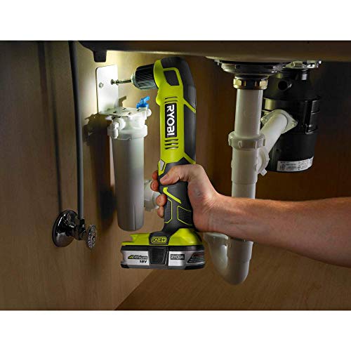 Ryobi P241 One+ 18 Volt Lithium Ion 130 Inch Pounds 1,100 RPM 3/8 Inch Right Angle Drill (Battery Not Included, Power Tool Only)