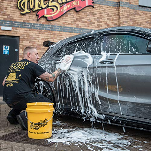 Meguiar's ME RG203 Yellow Large Car Wash Bucket 5US Gallon