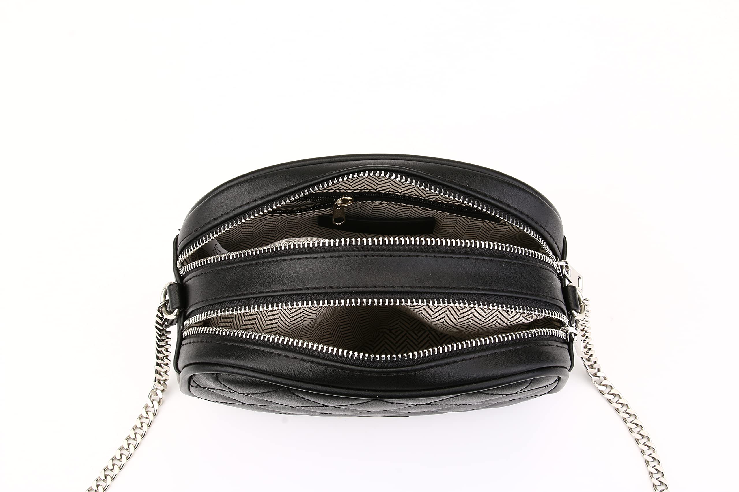 MAXWISE Quilted Crossbody Bags Crossbody Purse Small Crossbody Shoulder Bag with Chain Strap Side Purse for Women