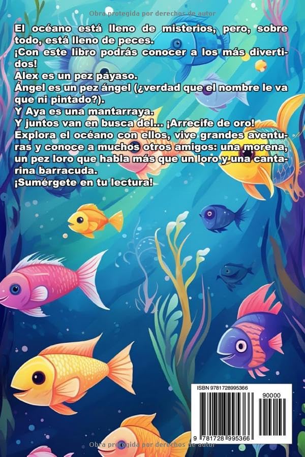 Aventuras en el fondo del mar. En busca del arrecife de oro: Un divertido libro de peces para niños (Explora el mundo de los animales) (Spanish Edition)