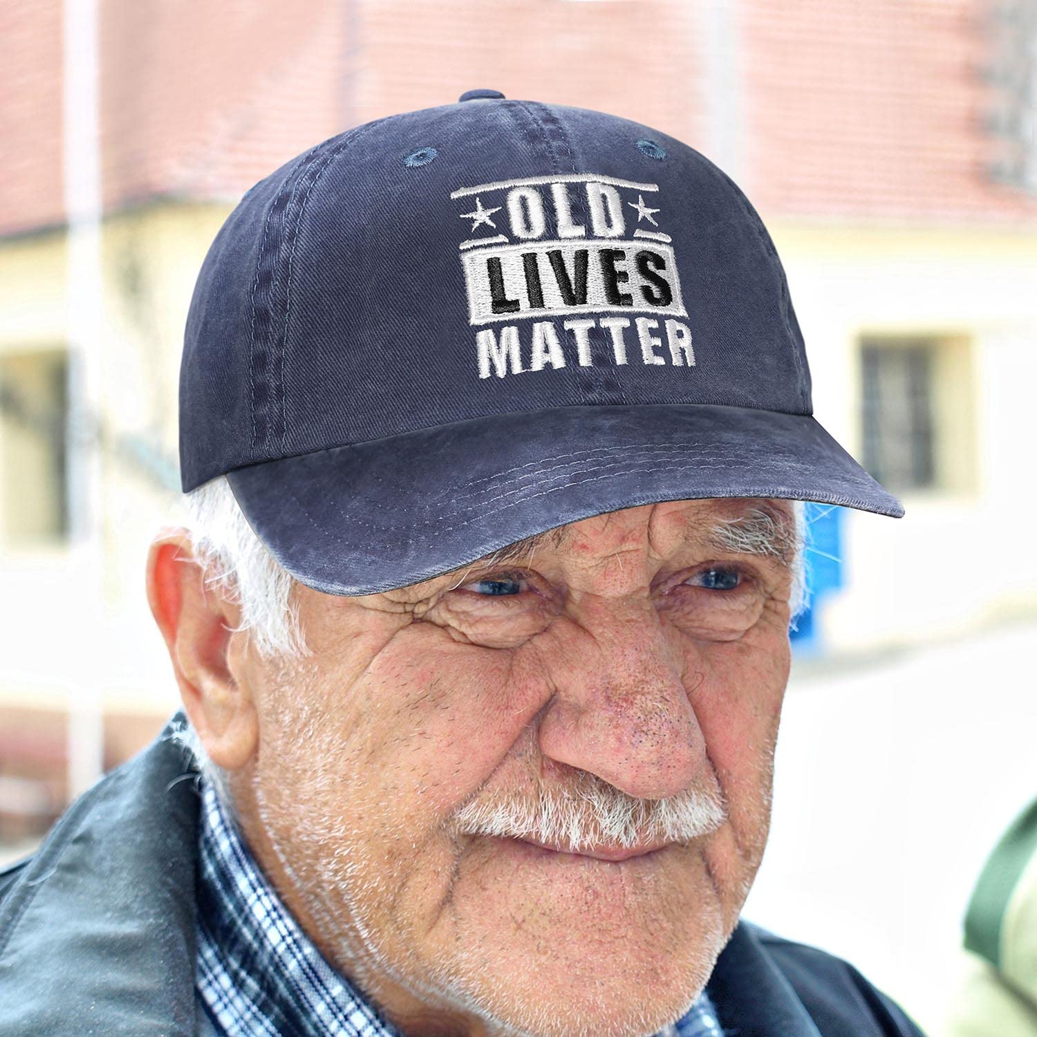 Birthday Gifts Baseball Cap for 50th 60th 70th 80th Men Women, Old Lives Matter, Vintage Adjustable Washed Cotton Hat