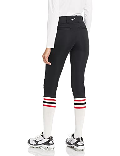 Mizuno Womens Prospect Softball Pant, Black, Small US