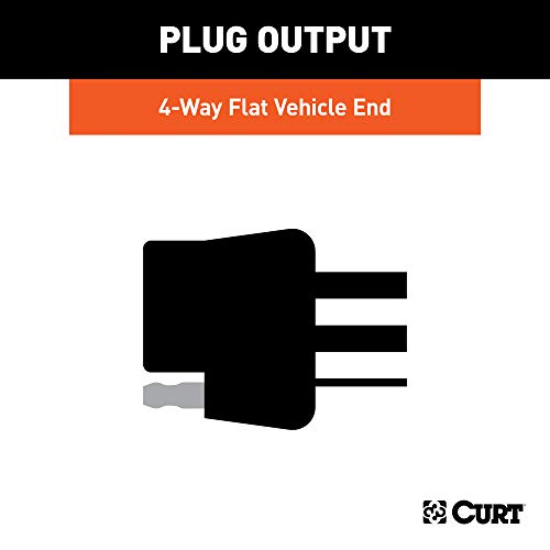 Curt Manufacturing 56225 Vehicle-Side Custom 4-Pin Trailer Wiring Harness,Fits Select Nissan Frontier,Pathfinder,Xterra,Suzuki Equator ,Black