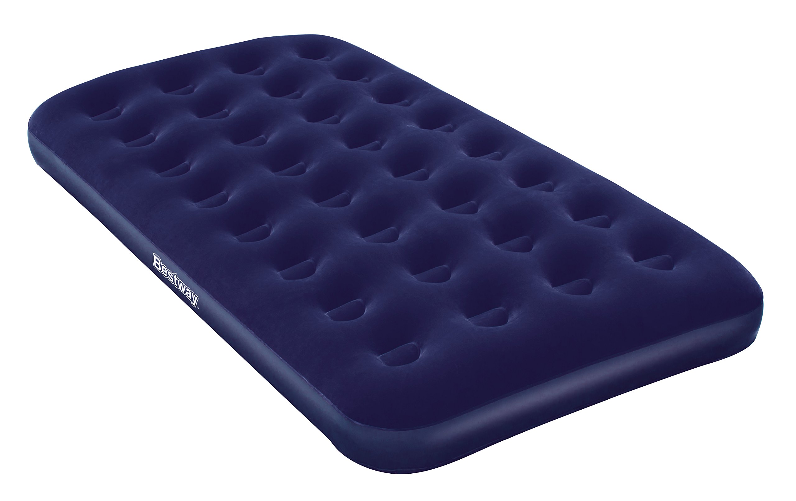 Bestway Flocked Air Bed Twin, Blue