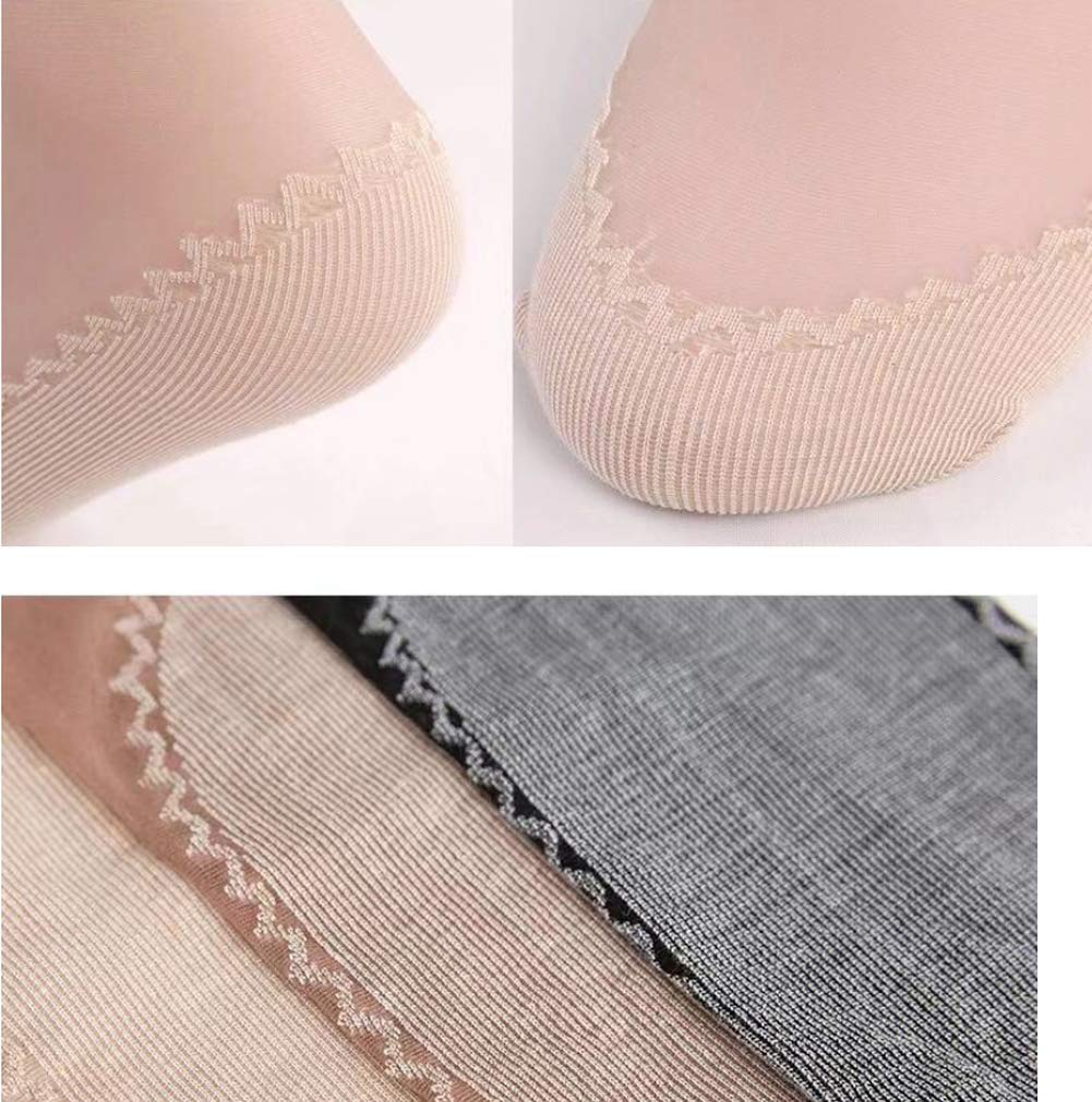 ausuky 10x Ladies Women Nylon Elastic Short Ankle Sheer Stockings Silk Short Socks (Nude)