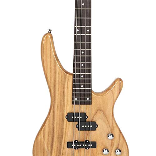 Bass Glarry GIB Electric Bass Guitar Full Size 4 String Burlywood