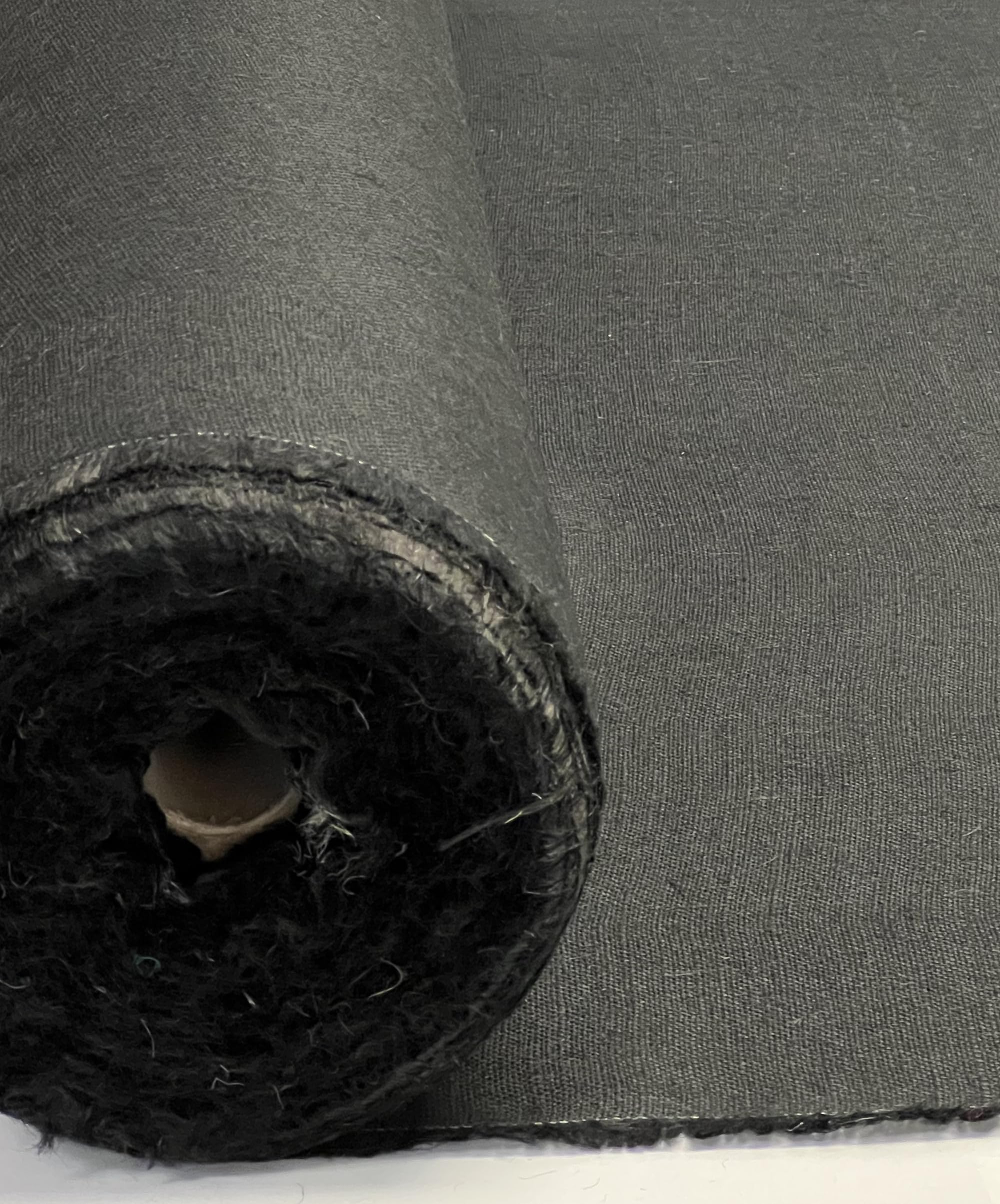Burlap Fabric, 100% Jute, 56 Inches Wide by The Yard (Black)