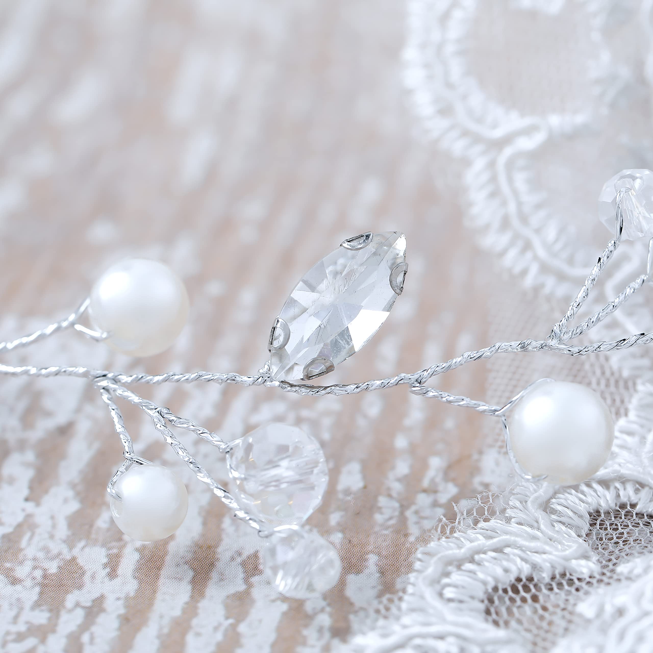 Artio Wedding Hair Vine Accessory Bridal Headpiece for Bride and Bridesmaids HV-512
