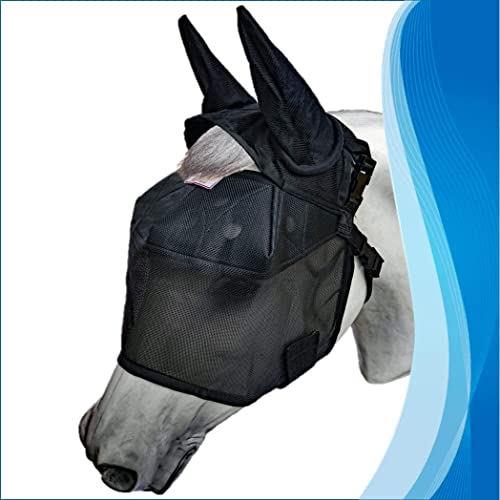 EquiVizor UV Fly Masks Horse Mask (W/Ear Protection, COB)