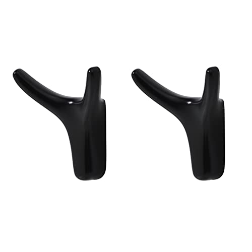 Metal Dual Coat Hooks, Nordic Horn Wall Mounted Hook, Decorative Vintage Hangers,Heavy Duty Wall Hook for Hanging Coat, Scarf, Bag, Key, Hat, 2 Pack