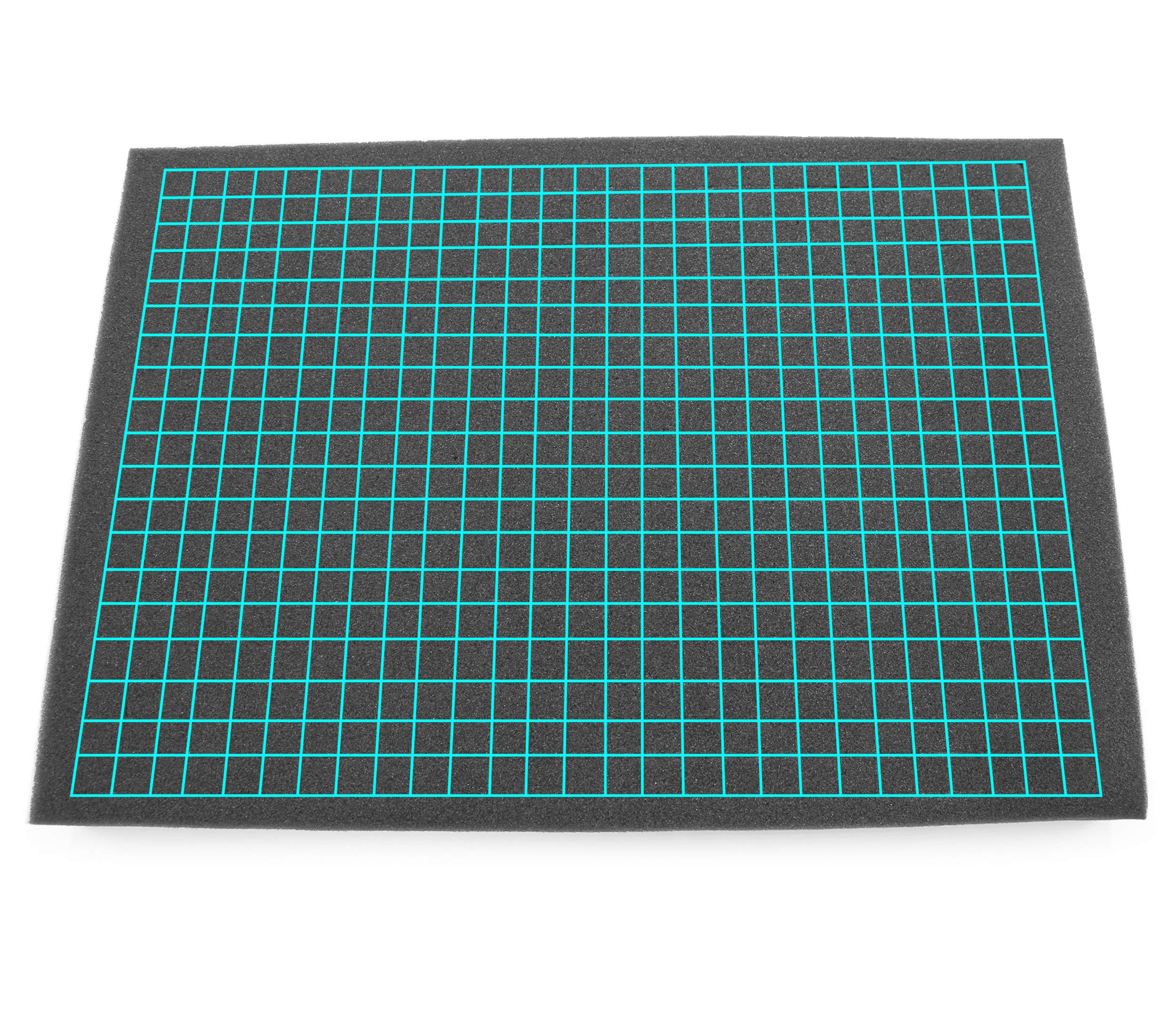 CASEMATIX 3 Pack Gun Case Foam Customizable Insert with Three Pluck Foam Sheets for Gun Cases, Foam Padding, Packing Foam, Tool Foam, Kaizen Foam - 20" x 13.75" x 1.75" Each