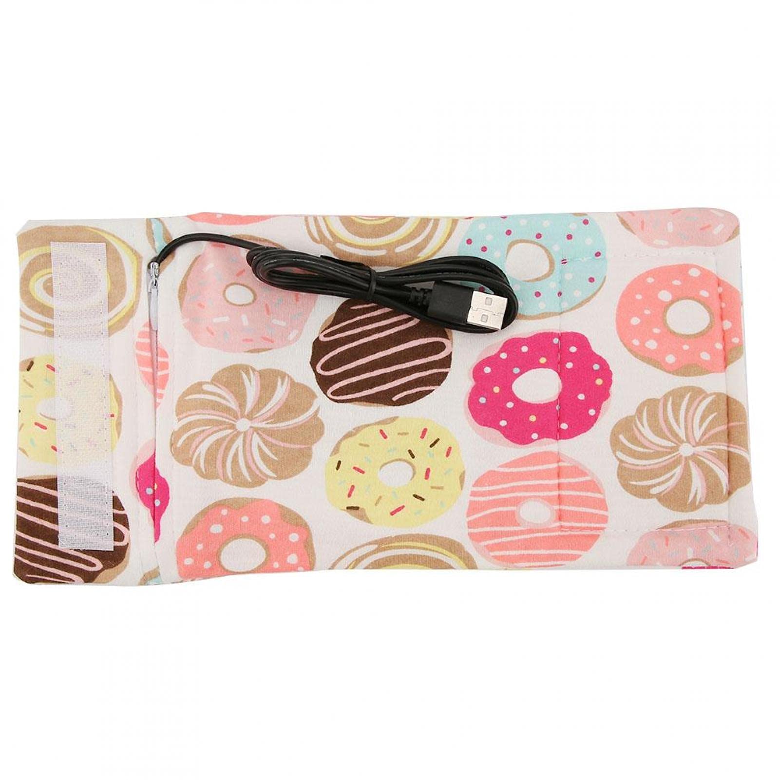 GOTOTOP Bottle Warmer Bag Bottle Warmer Case Milk Warmer Portable Cooler Bag with USB Charging Port for Baby Care(Donut)