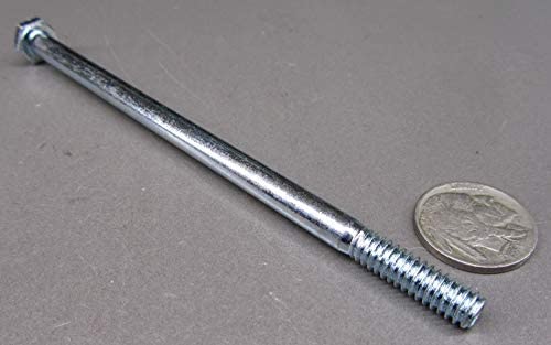 Grade 5 Zinc Steel Hex Bolts RH PT 1/4"-20 x 5.00" Length 50 pcs
