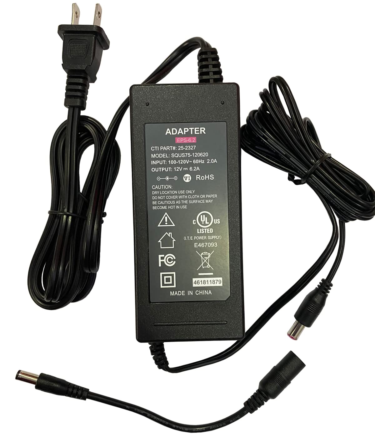 UpBright 12V AC/DC Adapter Compatible with G-Technology G-RAID 6TB 0G01975 4TB GR44000 G-Tech Dual External Hard Disk Drive GTECH HITACHI HDD HD 12VDC 6A Power Supply Cord Cable Battery Charger PSU