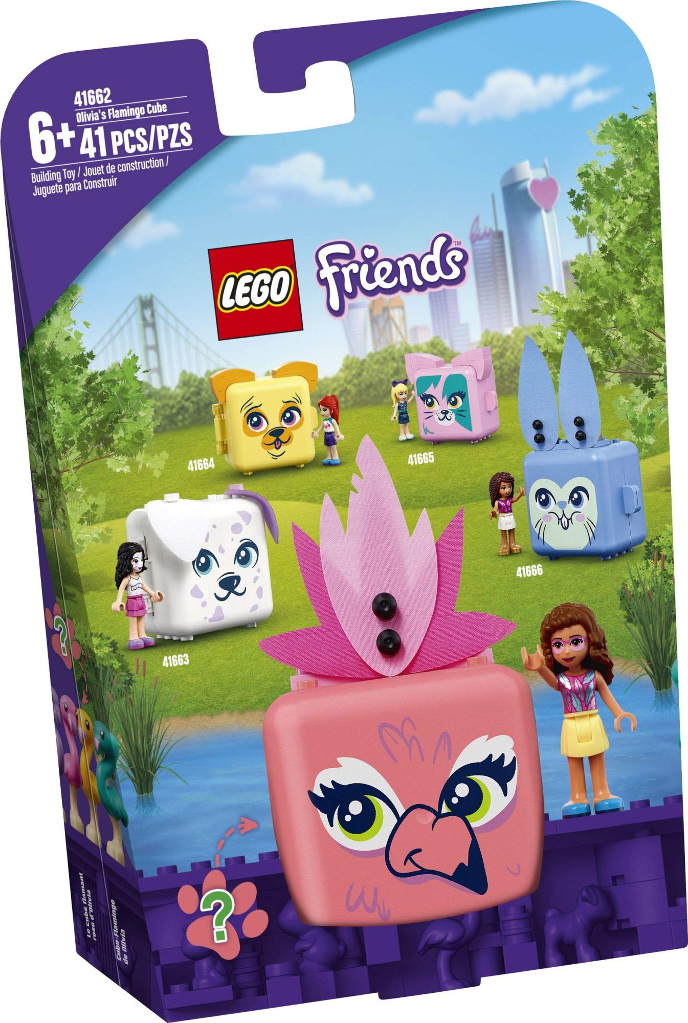 LEGO Friends Olivia's Flamingo Cube 41662 Building Kit; Includes Flamingo Toy and Mini-Doll Toy; Portable Playset Makes Great Creative Gift, New 2021 (41 Pieces)