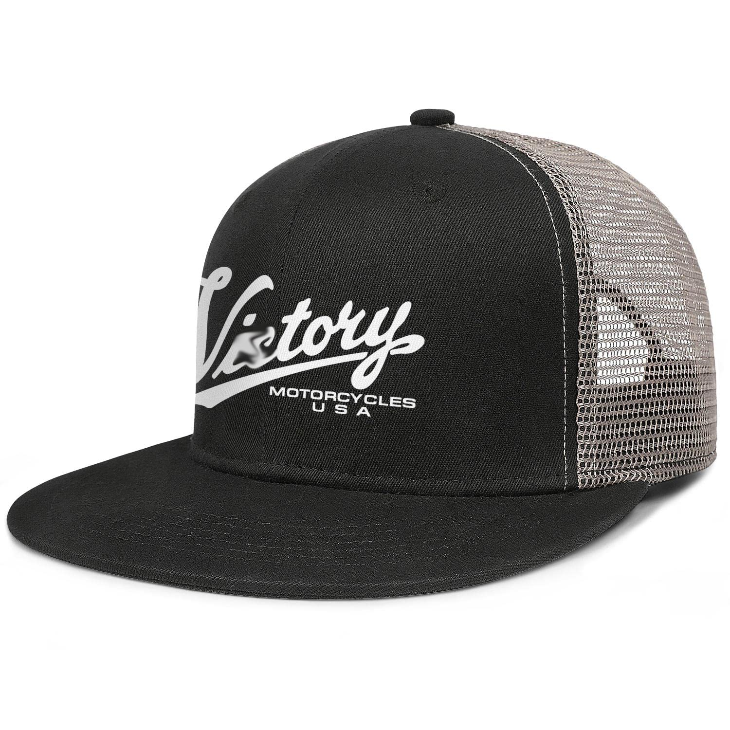 Baseball Hats for Men Women Baseball Hats for Men Cool Flat Bill Mesh Trucker Cap Adjustable Back Hat