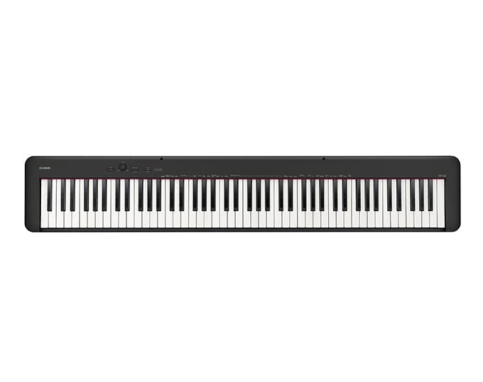 Casio CDP-S160 88-Key Compact Digital Piano - Black Bundle with Adjustable Stand, Bench, Instructional Book, Austin Bazaar Instructional DVD, Online Piano Lessons, and Polishing Cloth
