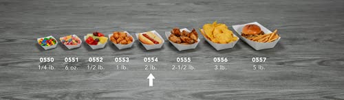 Southern Champion Tray 0554 #200 Paperboard Food Tray, 2 lb Capacity, White (Pack of 1000)