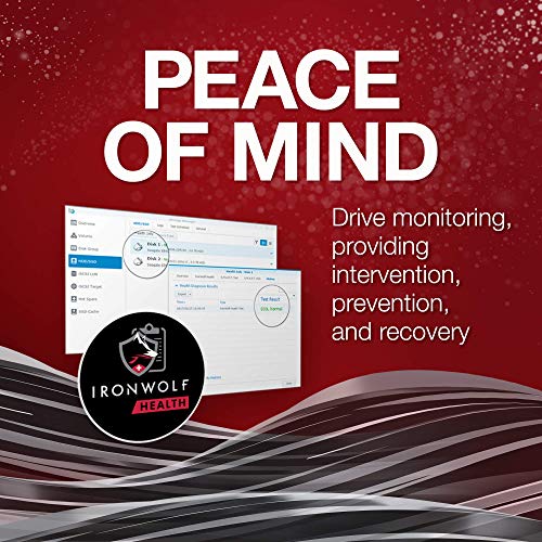 Seagate IronWolf 14TB NAS Internal Hard Drive HDD – CMR 3.5 Inch SATA 256MB Cache for RAID Network Attached Storage – Frustration Free Packaging (ST14000VN0008)