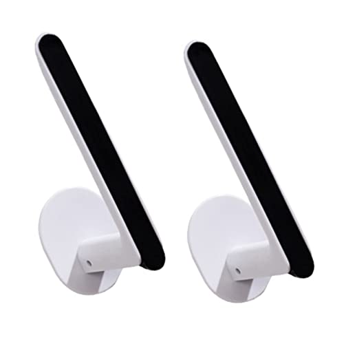 CUBTOL 2pcs Rack Storage Shape Bath L for L-Shaped Wall Back Ball Hat Coat Racks Hanging Holder Kitchen Clothes Multi- Hook Robe Mounted Scarf Plastic Multi-use Home Toilet Towel Bedroom