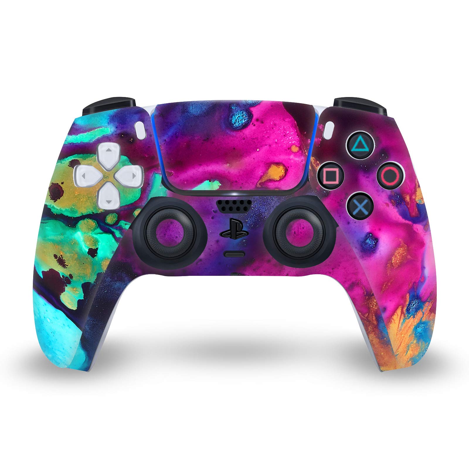 Head Case Designs Officially Licensed Mai Autumn Turquoise Wine Art Mix Vinyl Faceplate Sticker Gaming Skin Decal Cover Compatible With Sony PlayStation 5 PS5 DualSense Controller