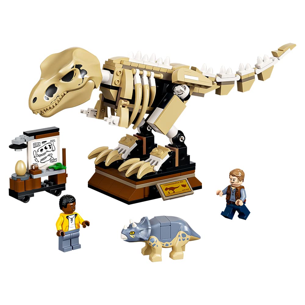 LEGO Jurassic World T. rex Dinosaur Fossil Exhibition 76940 Building Kit; Cool Toy Playset for Kids; New 2021 (198 Pieces)
