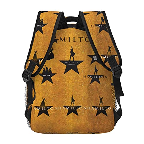 DUAHUAZAI Kid'S Backpack Broadway Musical School Bag For Teens Boys Women Laptop Daypack Traveling Lightweight Book Bags