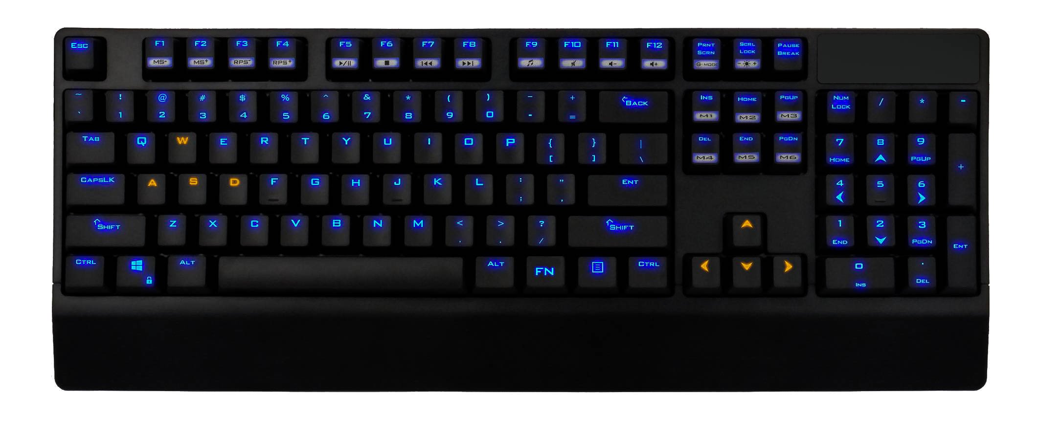 Mechanical Gaming Keyboard Brown Switch - LED Backlit Full Mechanical Keyboard with 104 Keys