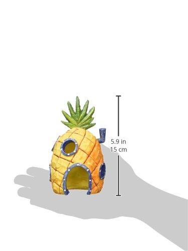 Penn-Plax Spongebob and Pineapple House Aquarium Ornament | 2 Piece Set | Great for Fresh or alt Water Tanks