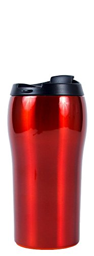 Mighty Mug - Stainless Steel Non-Tip Travel Mug - Double-Wall Insulated - Keeps Coffee, Tea and Drinks Hot for 6 Hours, Cold for 24 Hours, Leakproof, BPA-Free Tumbler, 16oz (2015 Red, 16oz)