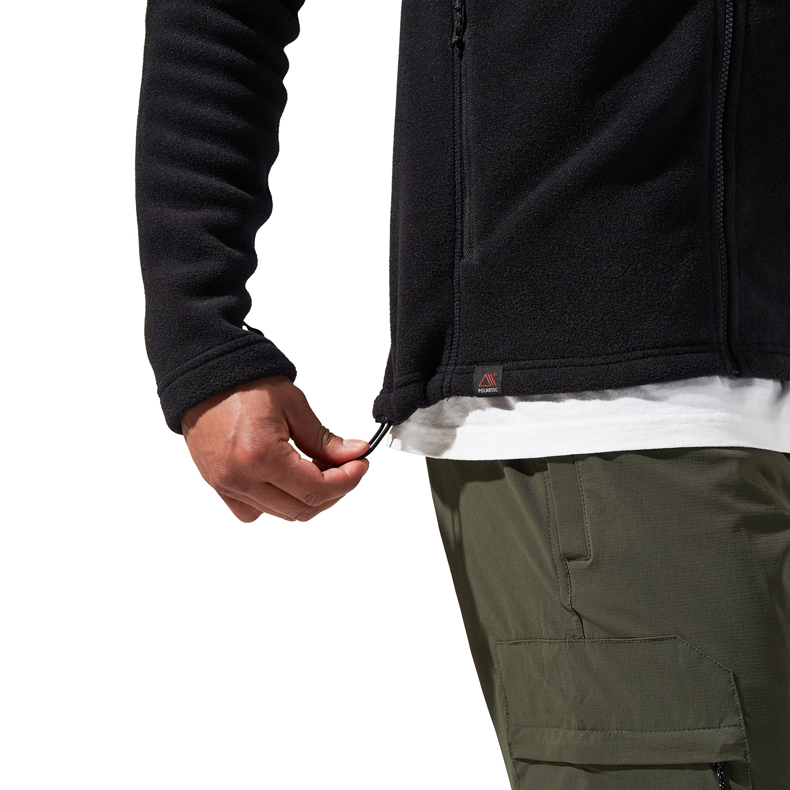 Berghaus Men's Prism Polartec Fleece Interactive Jacket, Black/Black, M