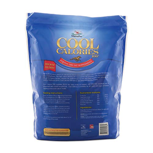 Manna Pro Cool Calories 100 | Equine Dry Fat Supplement for Healthy Weight Gain | 8 Pounds