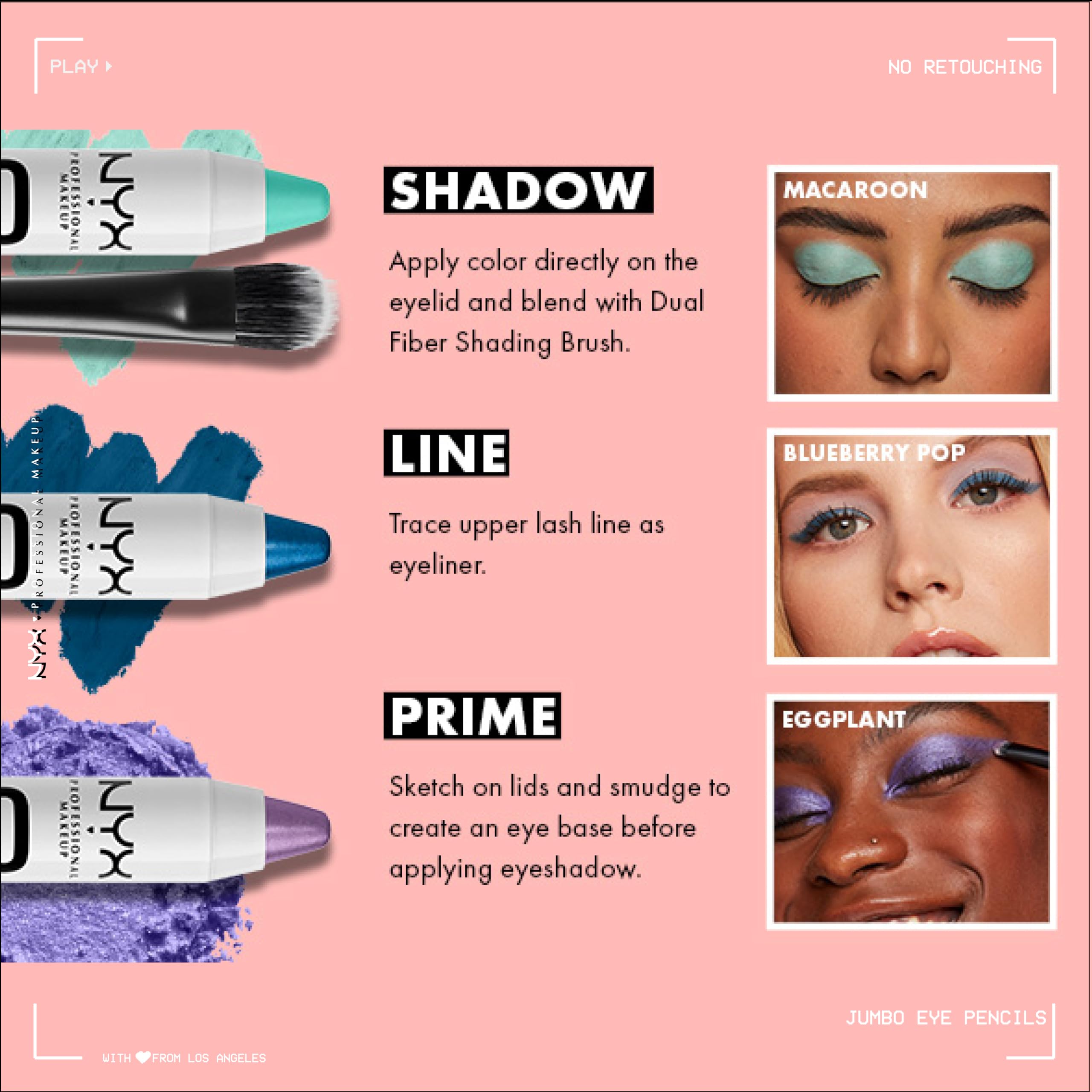 NYX PROFESSIONAL MAKEUP Jumbo Eye Pencil, Blendable Eyeshadow Stick & Eyeliner Pencil - French Fries